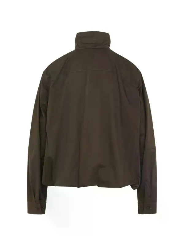 LEMAIRE Button Pleated Jacket - Brown