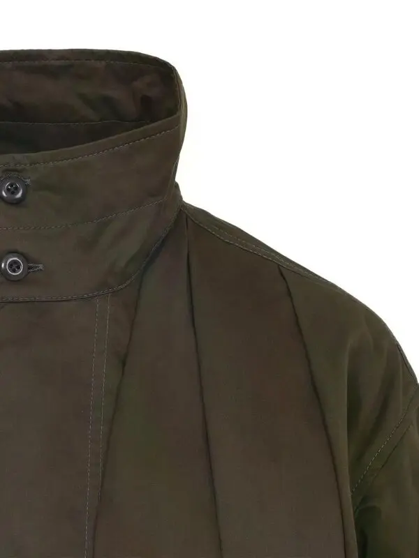 LEMAIRE Button Pleated Jacket - Brown