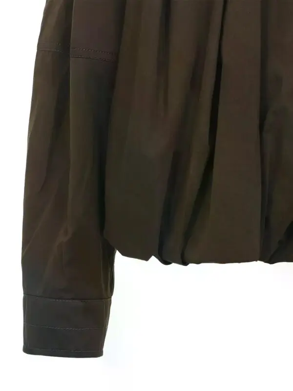 LEMAIRE Button Pleated Jacket - Brown