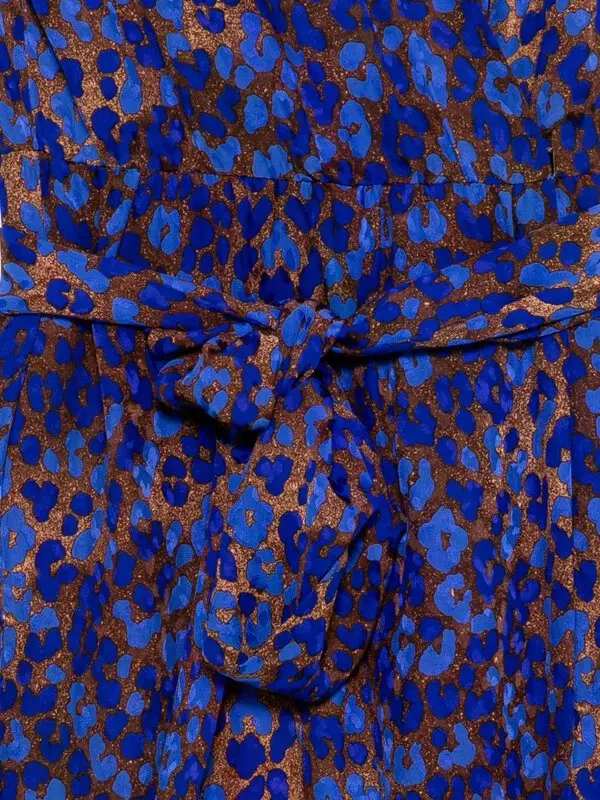 Saint Laurent 1980s Leopard-pattern Midi Dress