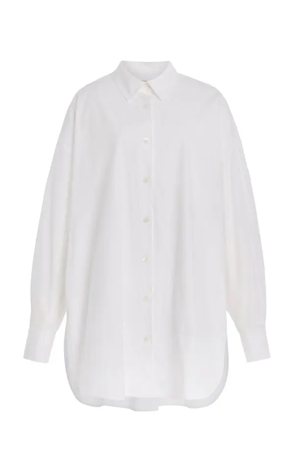 Carolina Herrera Twist-front Stretch-cotton Shirt