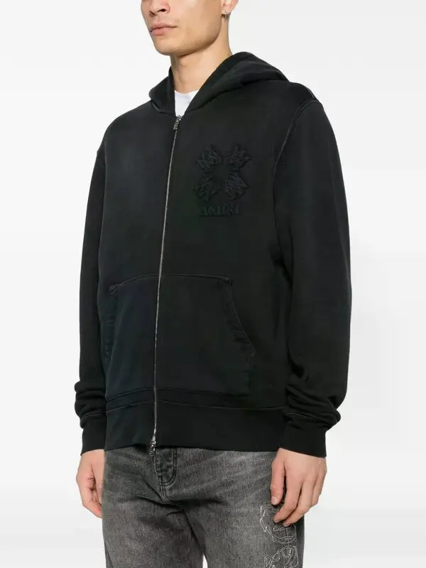 Amiri Embroidered Hooded Jacket - Black