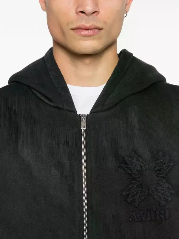 Amiri Embroidered Hooded Jacket - Black