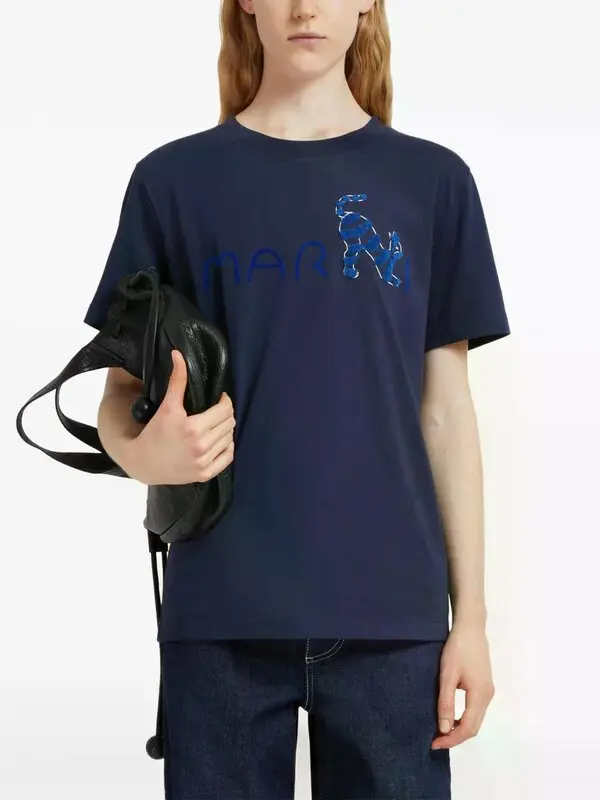 Marni Flocked Logo T-shirt