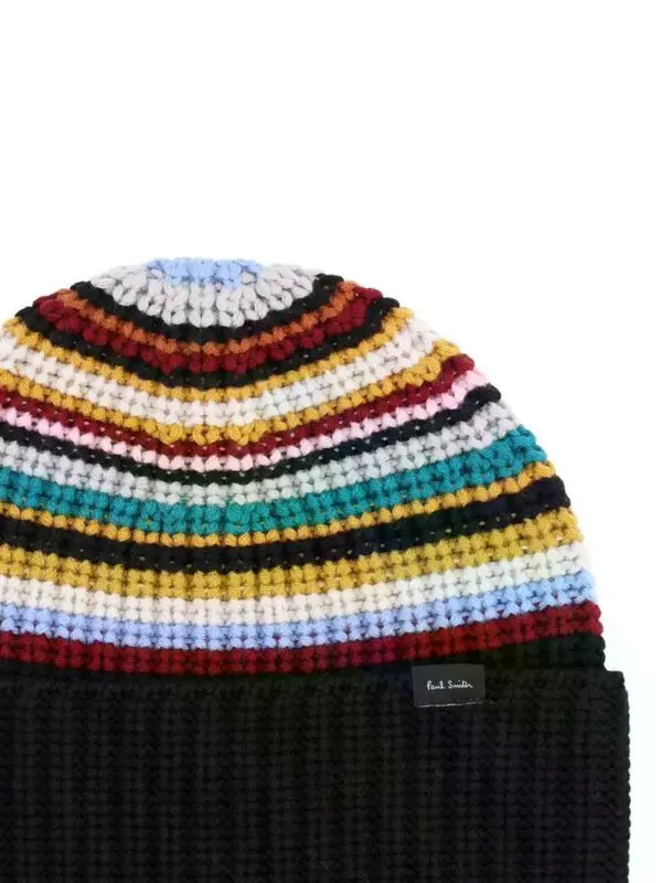 Paul Smith Striped Wool Beanie