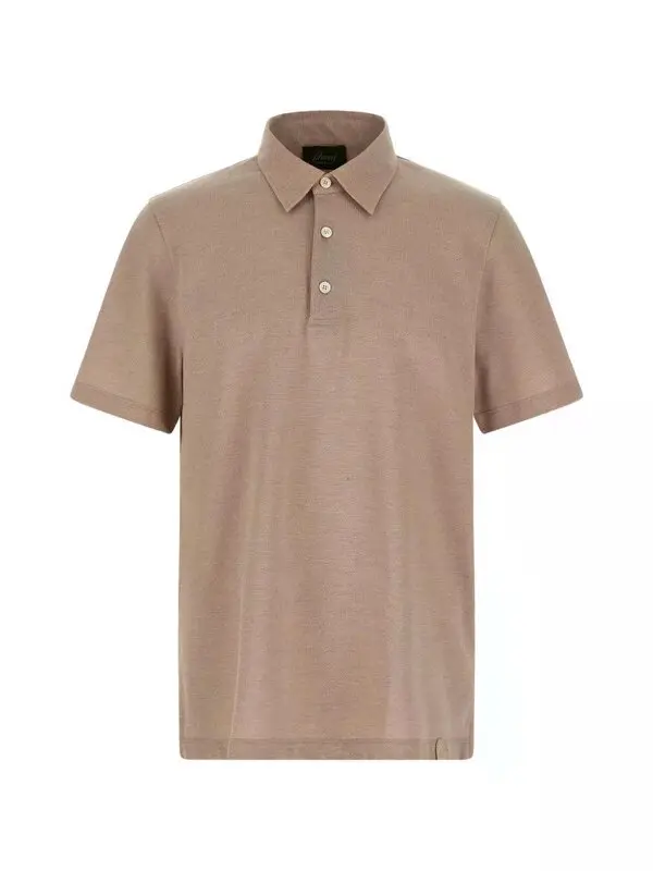 Brioni Cotton Polo Shirt - Neutrals