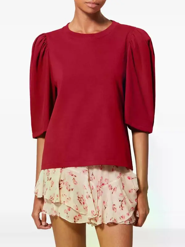 Isabel Marant Étoile Maeliss Tee Puffed Sleeve T-shirt - Red