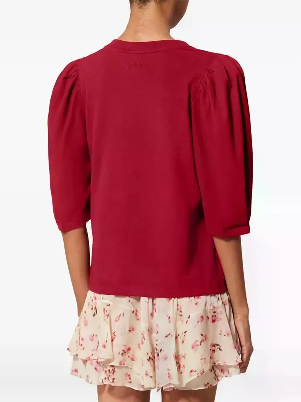 Isabel Marant Étoile Maeliss Tee Puffed Sleeve T-shirt - Red