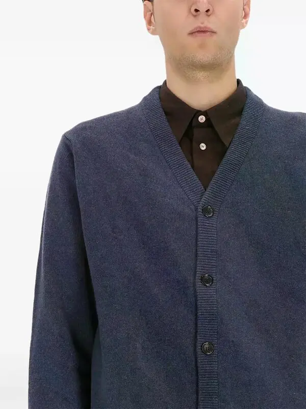 Paul Smith Buttoned V-neck Cardigan - Blue