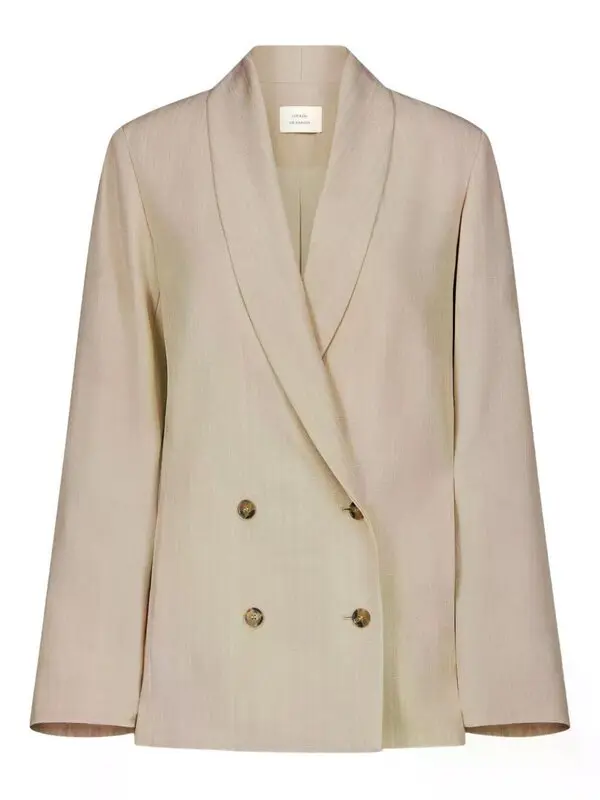 Loulou De Saison Minka Double-breasted Blazer - Neutrals