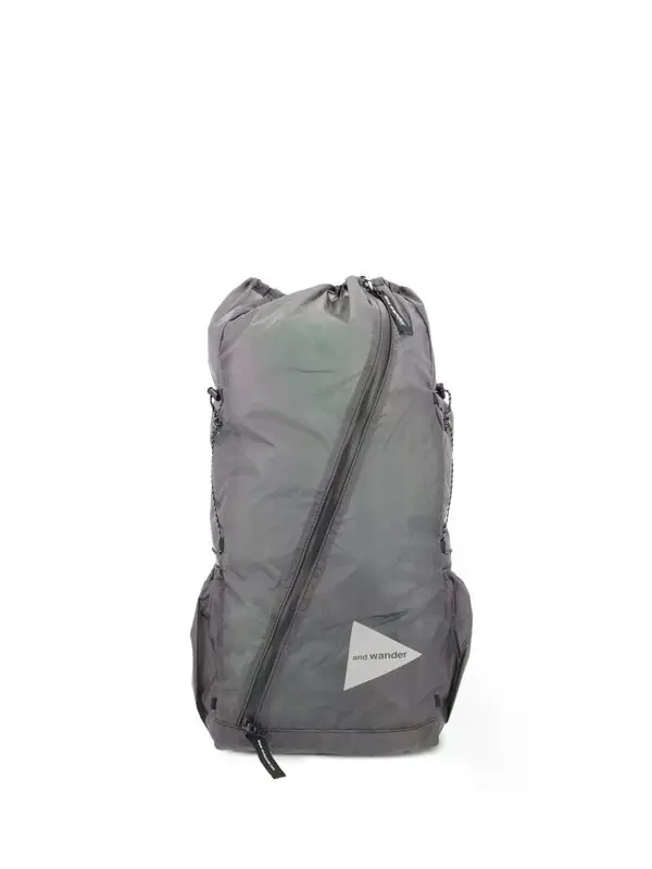 AND WANDER Zip-front Backpack - Grey
