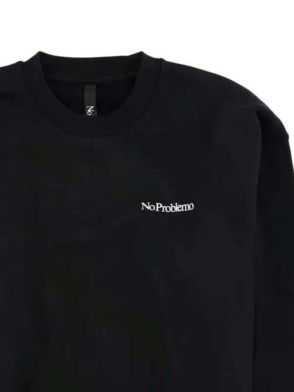 NO PROBLEMO Logo-detail Sweatshirt - Black