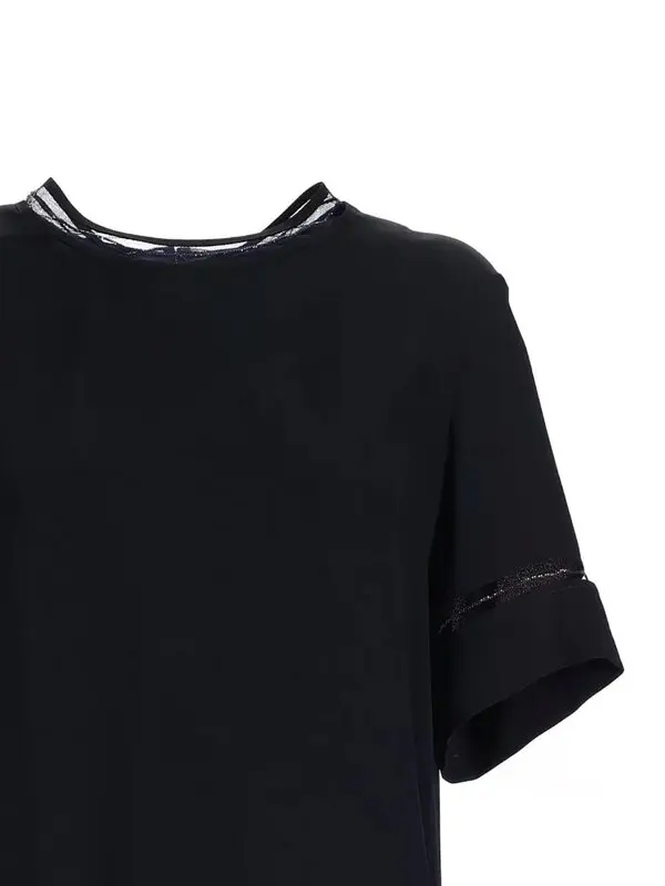 Fabiana Filippi Cuffed T-shirt - Blue