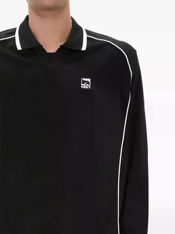 Obey Logo-patch Long-sleeve Top
