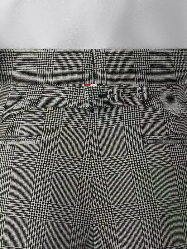 Thom Browne Prince Of Wales-patterned Trousers - Grey