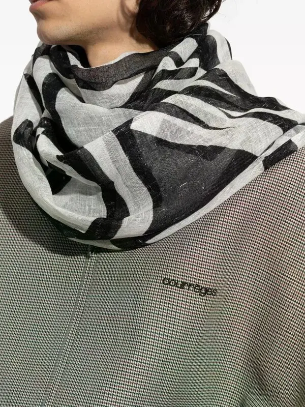 Moschino Logo-print Scarf - Black
