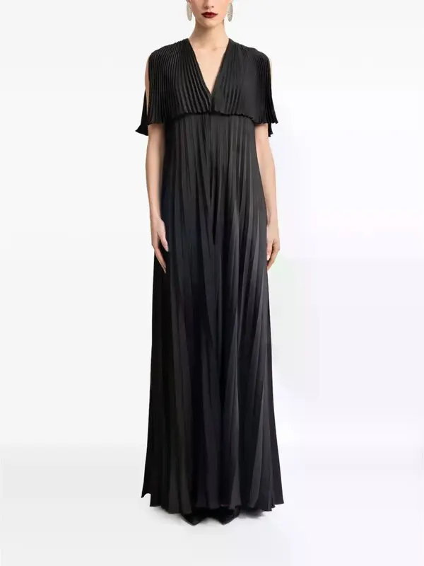 GEMY MAALOUF Pleated Maxi Dress