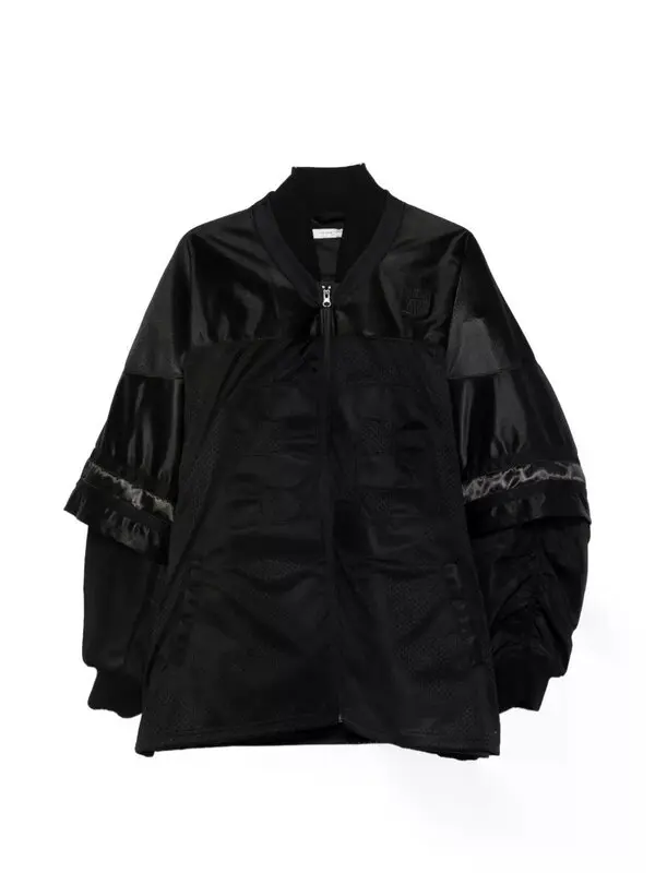 IH NOM UH NIT Panelled Perforated Jacket