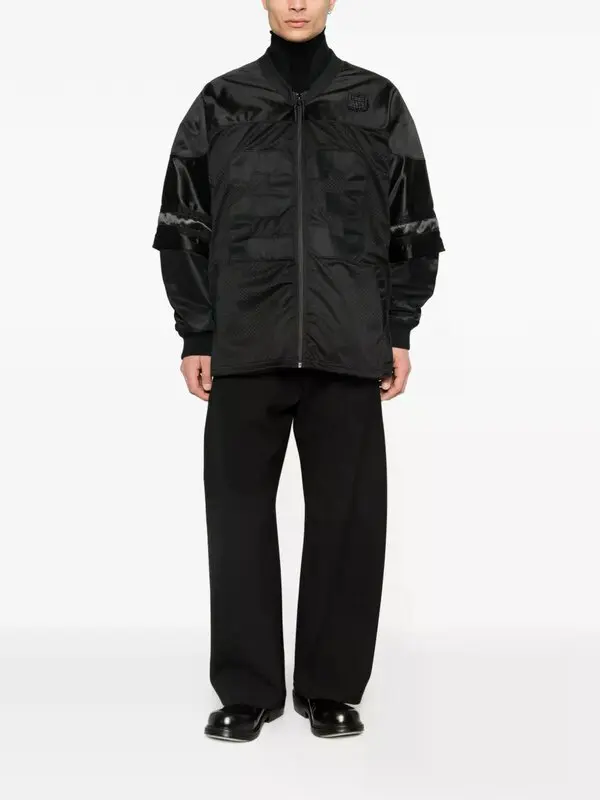 IH NOM UH NIT Panelled Perforated Jacket