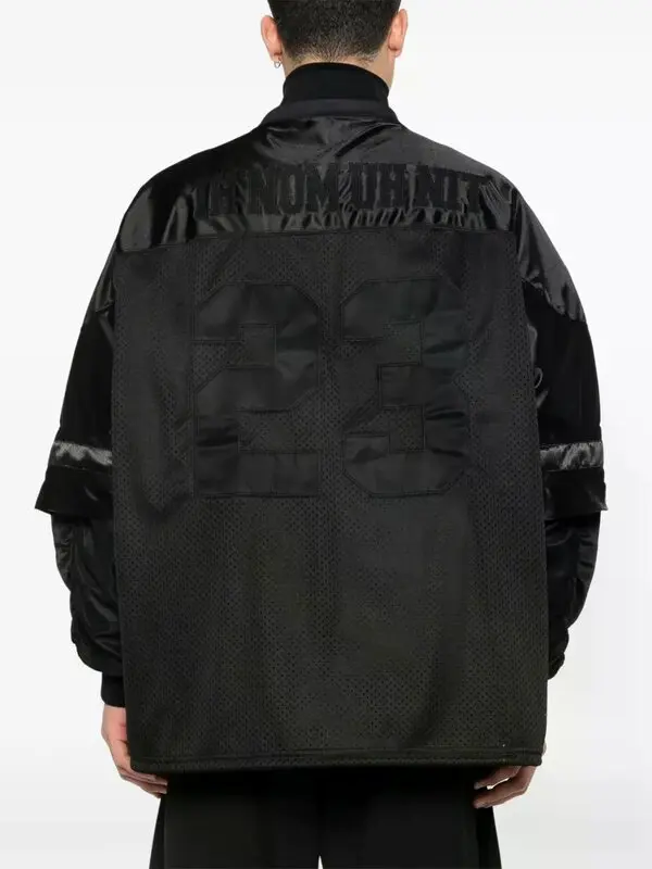 IH NOM UH NIT Panelled Perforated Jacket