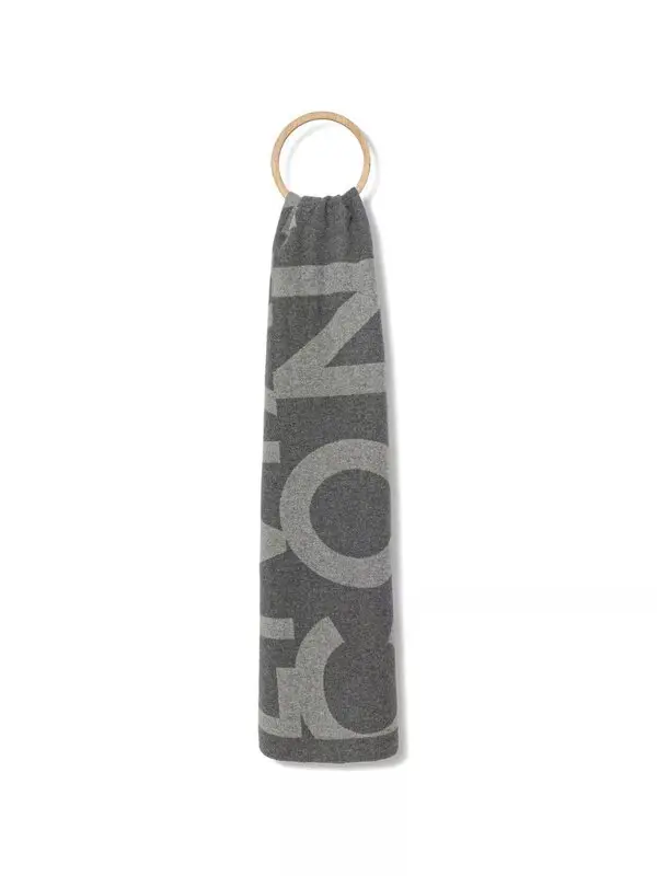 Liviana Conti Logo-print Scarf - Grey