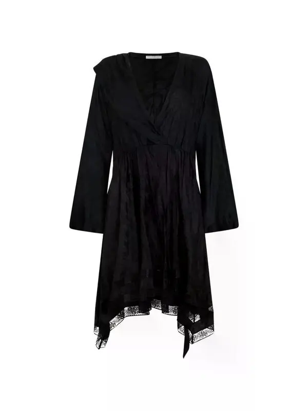 Philosophy Di Lorenzo Serafini Floral V-neck Midi Dress - Black