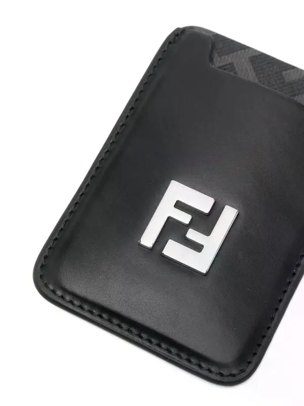 Fendi Logo-plaque Leather Cardholder