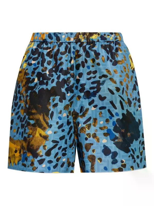 Fendi Falena Printed Shorts