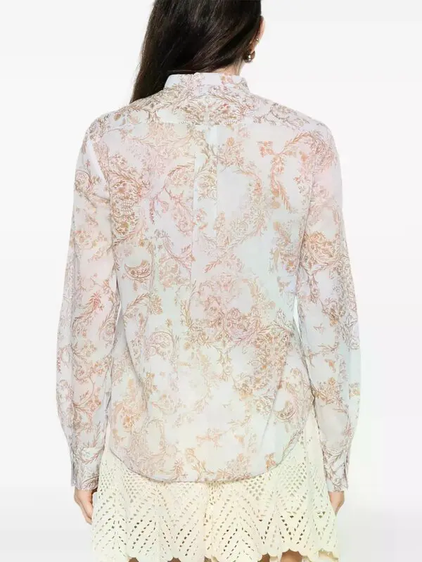 FORTE_FORTE Floral Print Shirt - White