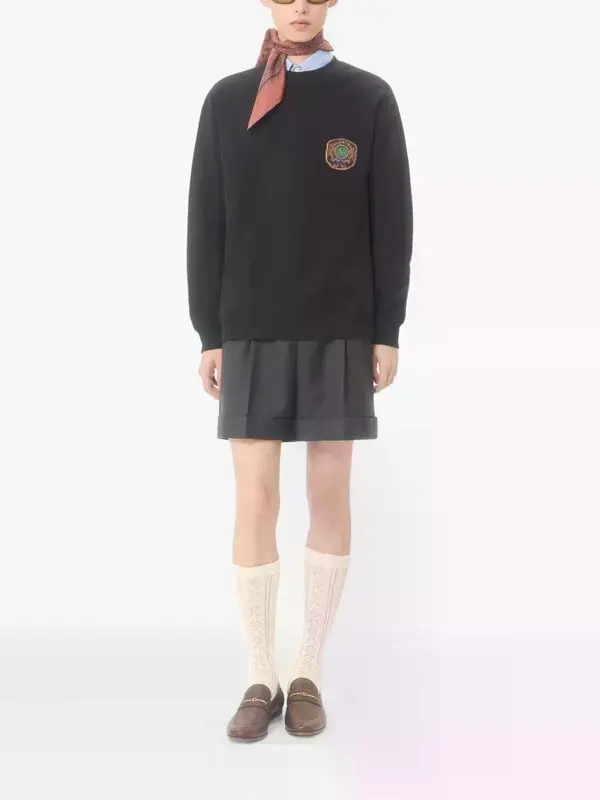 Valentino Garavani Embroidered Crew-neck Sweatshirt