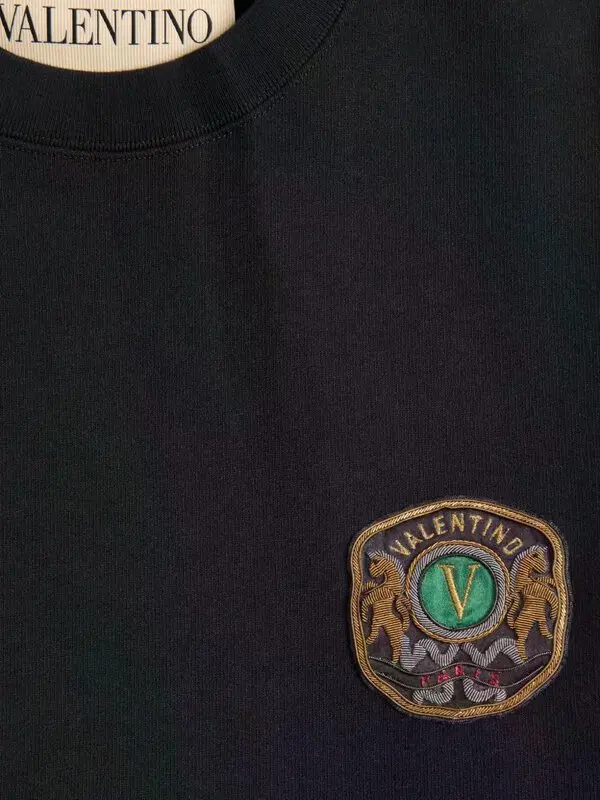 Valentino Garavani Embroidered Crew-neck Sweatshirt
