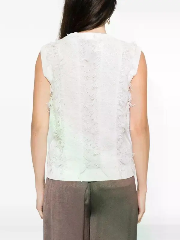 Peserico Knitted Vest With Sequins