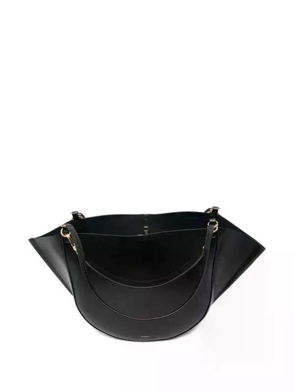 WANDLER Hortensia Handle Tote Bag - Black