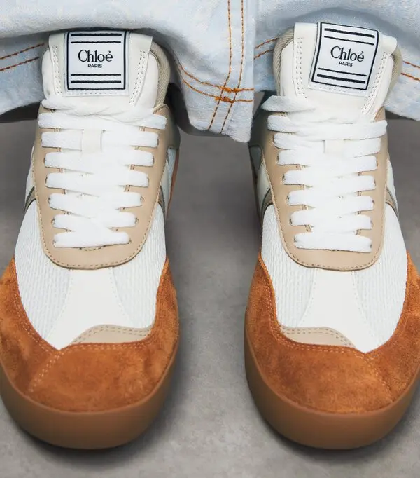 Chloé Kick Low Top Sneakers - Brown