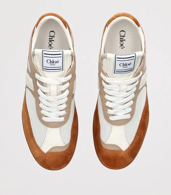 Chloé Kick Low Top Sneakers - Brown