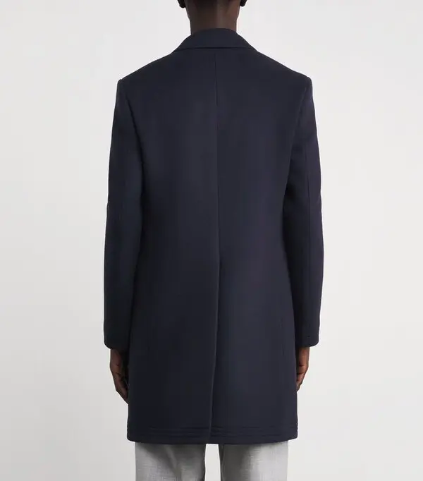 Ralph Lauren Purple Label Wool-blend Kent Overcoat - Navy