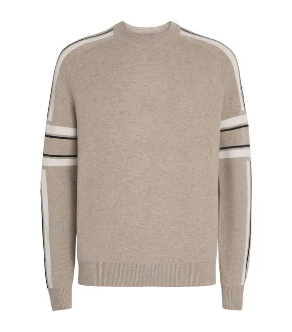 Fusalp Wool-cashmere Striped Pullover Sweater