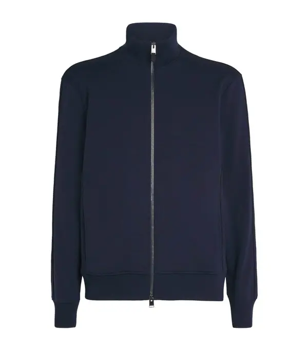 Canali Wool Zip-up Sweatshirt
