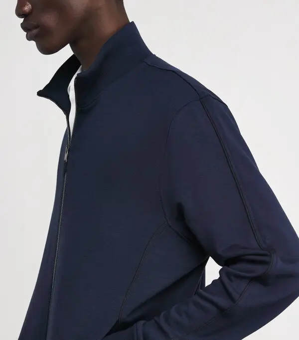 Canali Wool Zip-up Sweatshirt