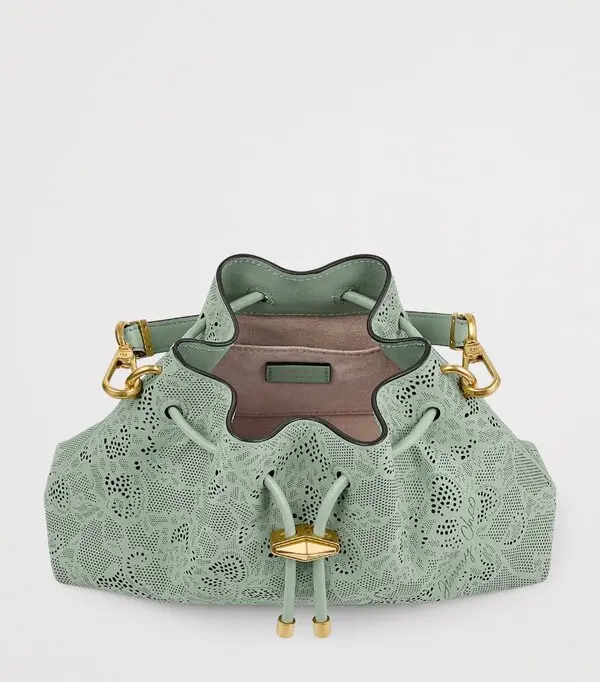 JIMMY CHOO Cinch Small Leather Shoulder Bag - Green