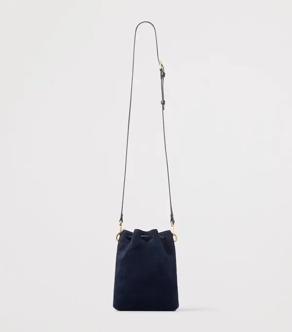 JIMMY CHOO Suede Cinch Mini Bucket Bag