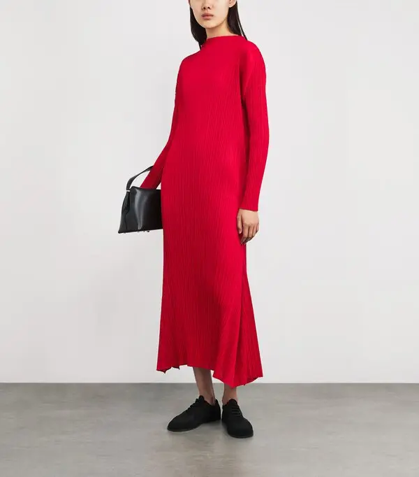 knee length dresses for ladies Issey Miyake Wave Pleats Dress in Black  Antidote Fashion and Lifestyle
