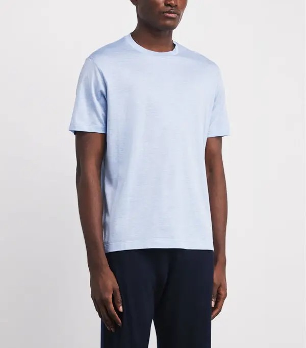Paul & Shark Cotton-silk Stripe T-shirt - Blue