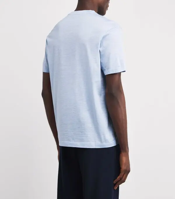 Paul & Shark Cotton-silk Stripe T-shirt - Blue