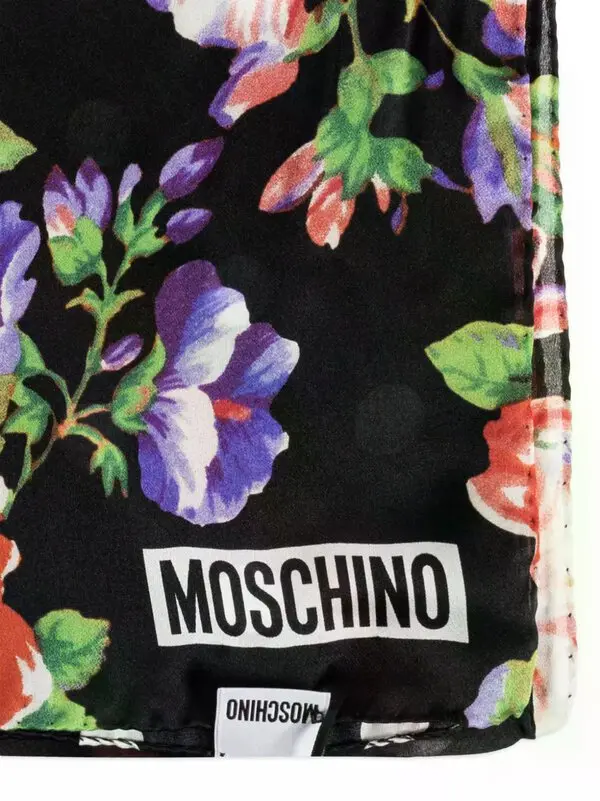 Moschino Floral-print Silk Scarf