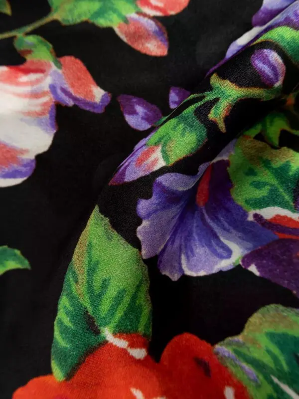 Moschino Floral-print Silk Scarf