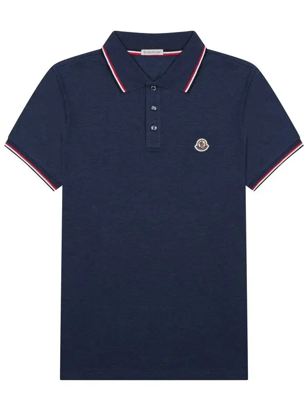 Moncler Polo With Logo Patch