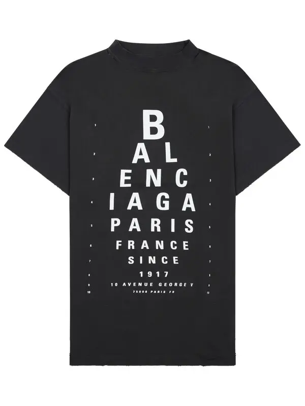 Balenciaga T-shirt With Print - Black