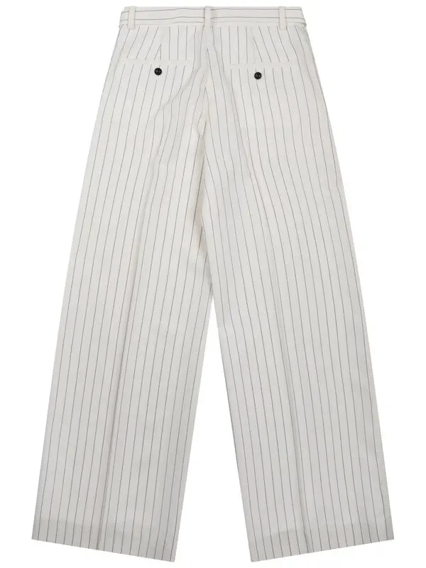 Sacai Pinstripe Wide-leg Trousers