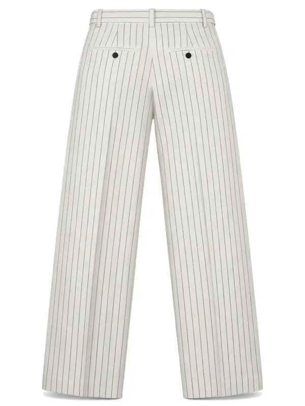 Sacai Pinstripe Wide Leg Pants